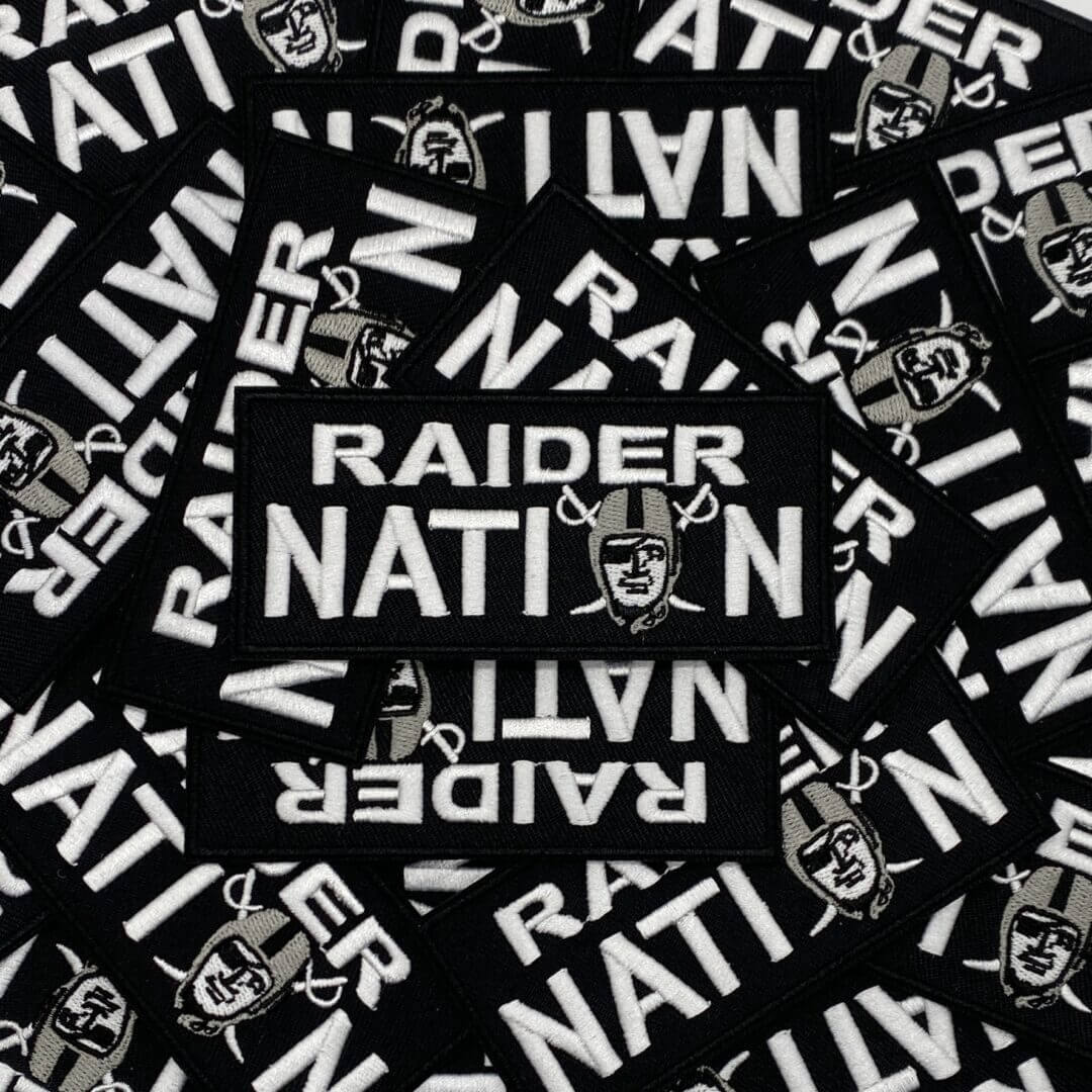 Prideful Patchez – Raider Nation Iron On Patch – Proclaim Your Pride!